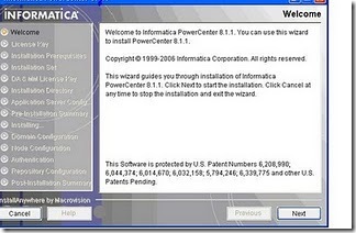 Steps to install Informatica Power Center Server 8.6 - Data Warehousing
